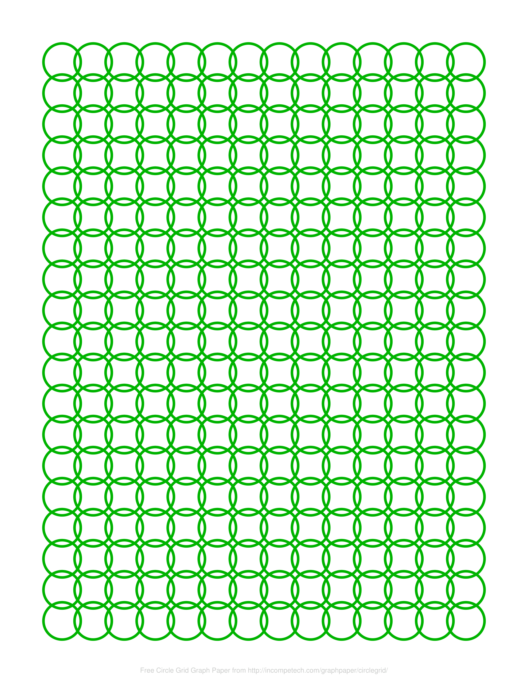 Free Online Graph Paper / Circles (Grid)